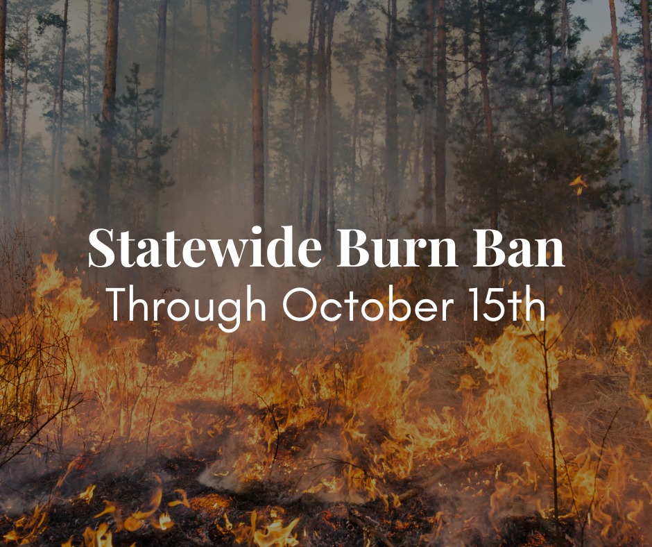 Burn Ban Oct 15 – Town of Washington Dutchess County NY
