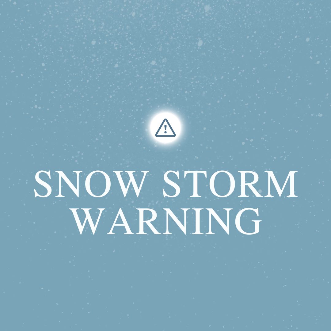 Blue Professional Snow Storm Instagram Post – Town of Washington ...